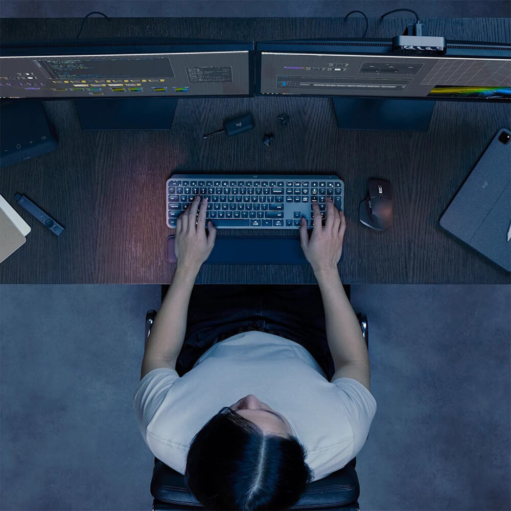 Logitech MX Keys S Wireless Bluetooth Keyboard for Windows PC, Linux ...