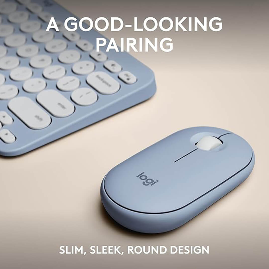 Logitech Pebble 2 Combo Wireless Bluetooth Keyboard and Mouse Easy ...