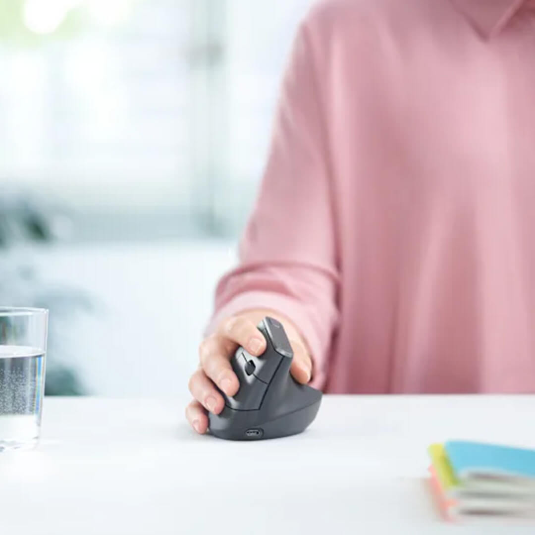 Logitech MX Vertical Advanced Ergonomic Mouse, Wireless via Bluetooth ...